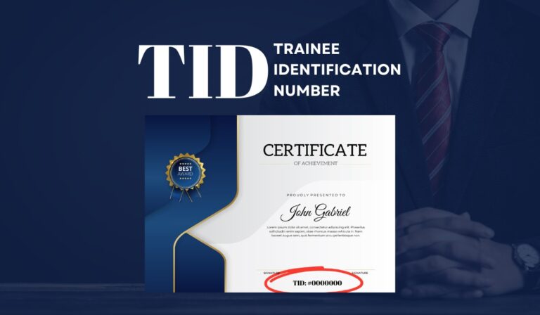 What is Trainee Identification Number-TID? Simplifying Certificate ...